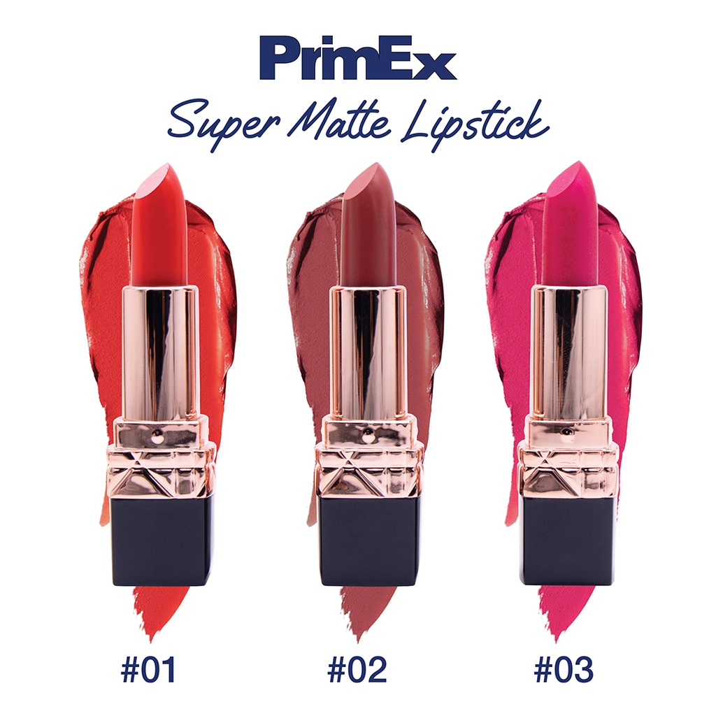PrimEX Super Matte Lipstick พริมเอ็กซ์ ซุปเปอร์ แมท ลิปสติก | Shopee Thailand