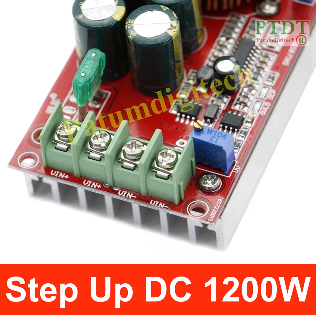 Step up 1200W 20A โมดูลเพาเวอร์ซัพพลาย Power Supply Module แผงวงจรเพิ่ม ...