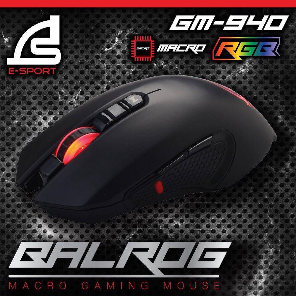 SIGNO E-Sport GM-940 BALROG Macro Gaming Mouse (เมาส์มาโคร) | Shopee ...