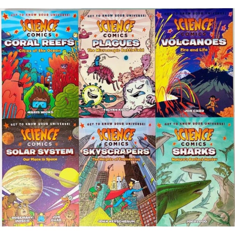 Science Comics Series 1 ชุดมี 20 เล่ม 4 สีทั้งเล่ม หนังสือภาษาอังกฤษ ...