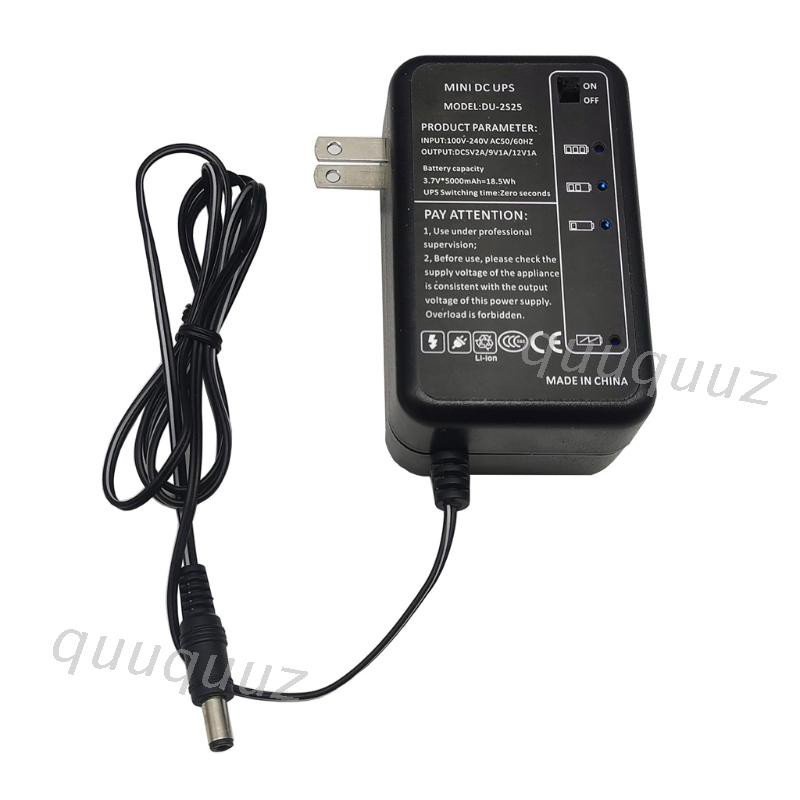 Rechargeable 5000mAh 5V 9V 12V DC Output UPS Battery Pack for WiFi ...