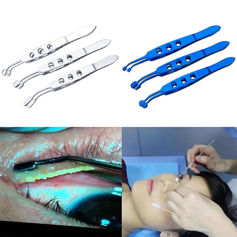 Ophthalmic แหนบ Clamp โลหะ Palpebral Gland นวด Meibomian Flap Eyelid ...