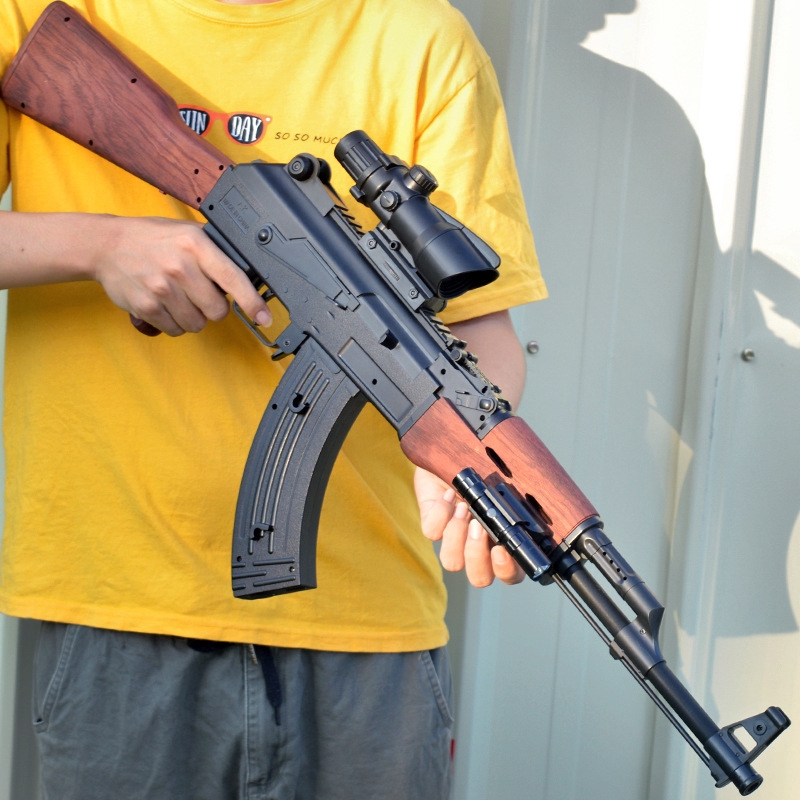 ไก่AKM47ปืนฉีดน้ำไฟฟ้ายิงระเบิดใต้น้ำปืนจริงCSพระเยซูอยู่รอดไก่ของเล่น ...