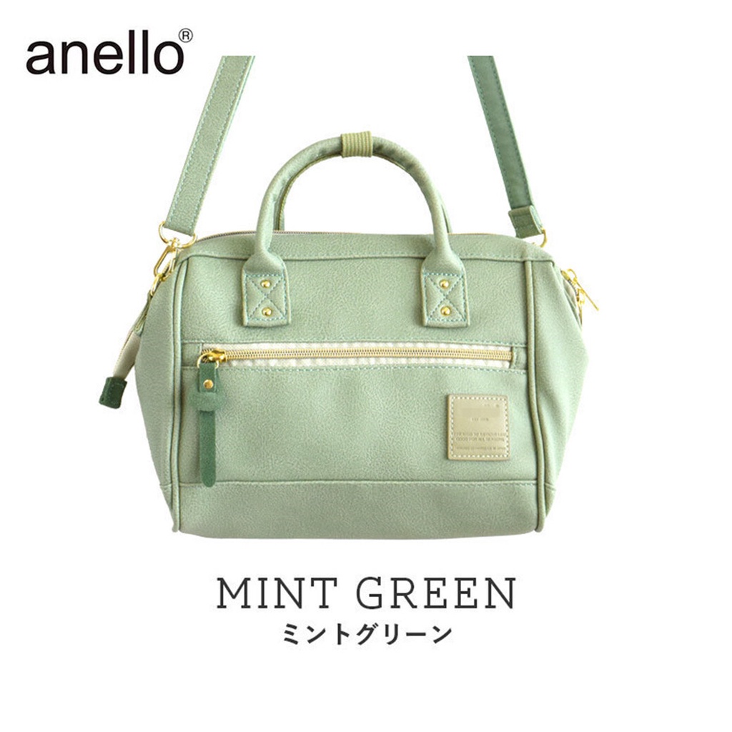 anello กระเป๋าสะพายข้าง Retro Mini Boston Shoulder Bag Anello 2 way pu ...
