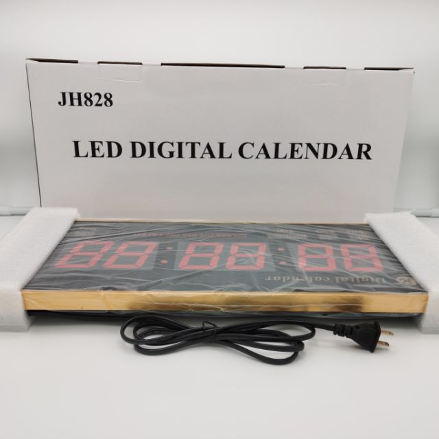 XB-นาฬิกาดิจิตอล (JH828) 52x21x3cm นาฬิกา ตั้งโต๊ะ LED DIGITAL CLOCK ...