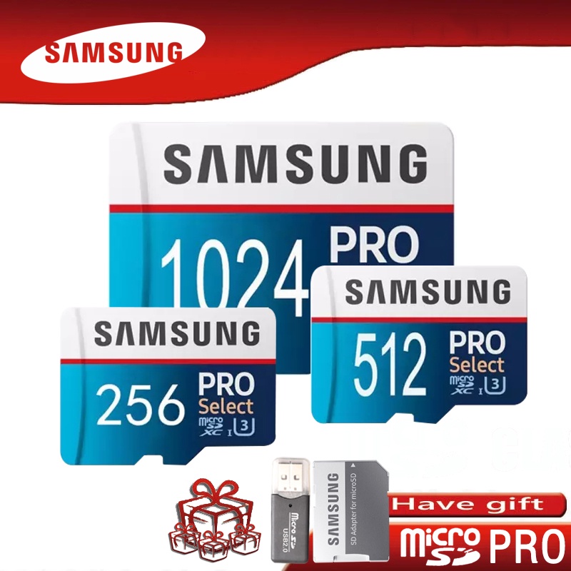 SAMSUNG การ์ดหน่วยความจํา U3, Micro Sd, 32Gb 16Gb 8Gb 4Gb 2Gb 1Gb 512Gb ...