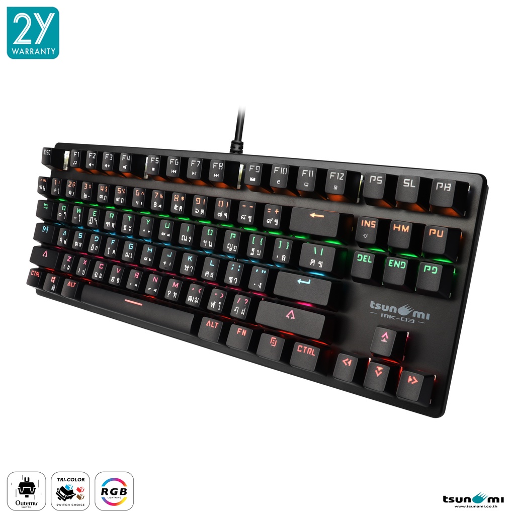 Tsunami Outemu MK-03 87Keys TKL Mechanical Gaming Keyboard | Shopee ...