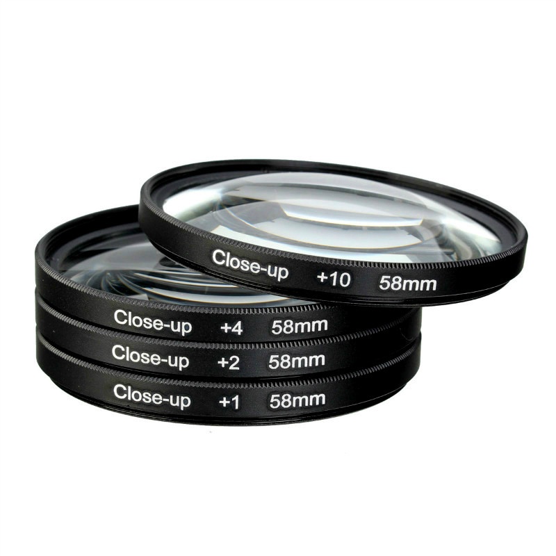 Camera 58mm Macro Close Up Filter Lens Kit 1 2 4 10 for Canon EOS 700D ...