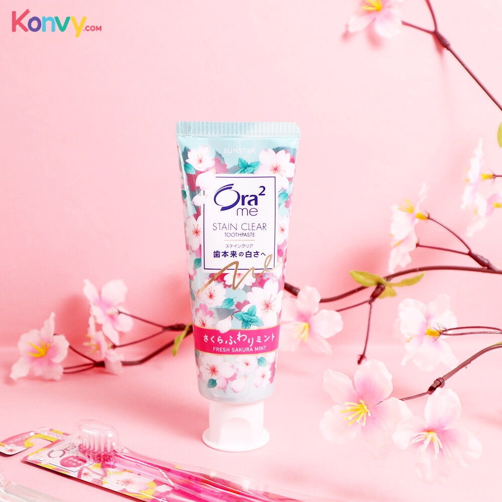 Ora2 me Stain Clear Toothpaste Fresh Sakura Mint 130g. | Shopee Thailand