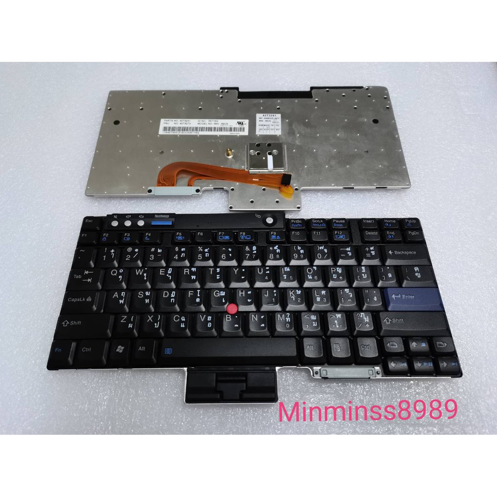 คีย์บอร์ด IBM Lenovo THINKPAD T60 T61 R60 R61 R400 R500 T400 T500 W500 ...