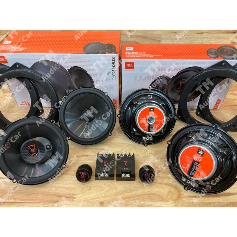 ฐานรองลำโพงตรงรุ่น TOYOTA + ลำโพง 6.5” แยกชิ้น JBL STAGE3 607C + แกนร่วม JBL STAGE3 637F จำนวน 2 ...