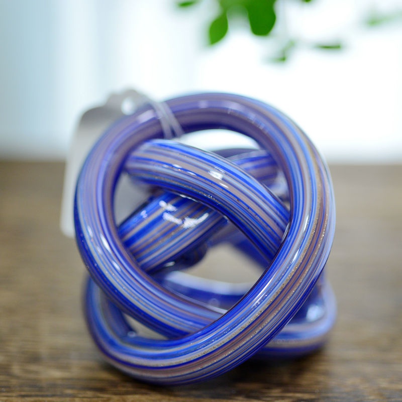 Glass Knots Decor Glass Knot Sculpture Home Art Abstract Rope Knot ...