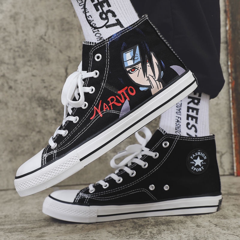 รองเท้าอินเทรนด์อะนิเมะ Naruto Ferret รองเท้าผู้ชาย High-Top All-Match ...