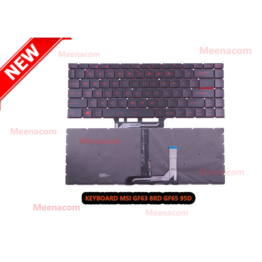 KEYBOARD MSI GF63 8RD GF65 95D - phr3emokg6 - ThaiPick