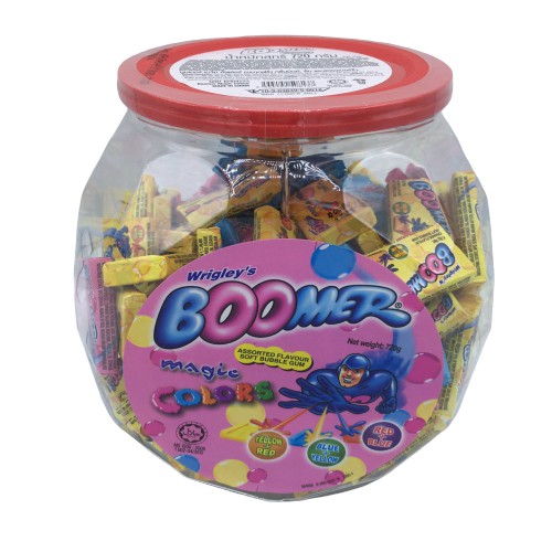 Boomer magic colors หมากฝรั่ง กลิ่นมินตาส้ม และสตรอเบอรรี่. 720g ...