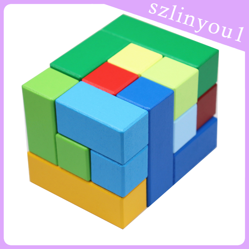 New Arrival Kids Wood Cubes Building Blocks Puzzle Games Toys Learning ...