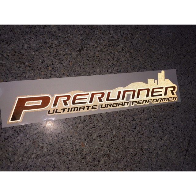 สติ๊กเกอร์ PRERUNNER SUPERFLEX SUSPENSION ติดข้างท้ายรถ TOYOTA REVO ปี ...