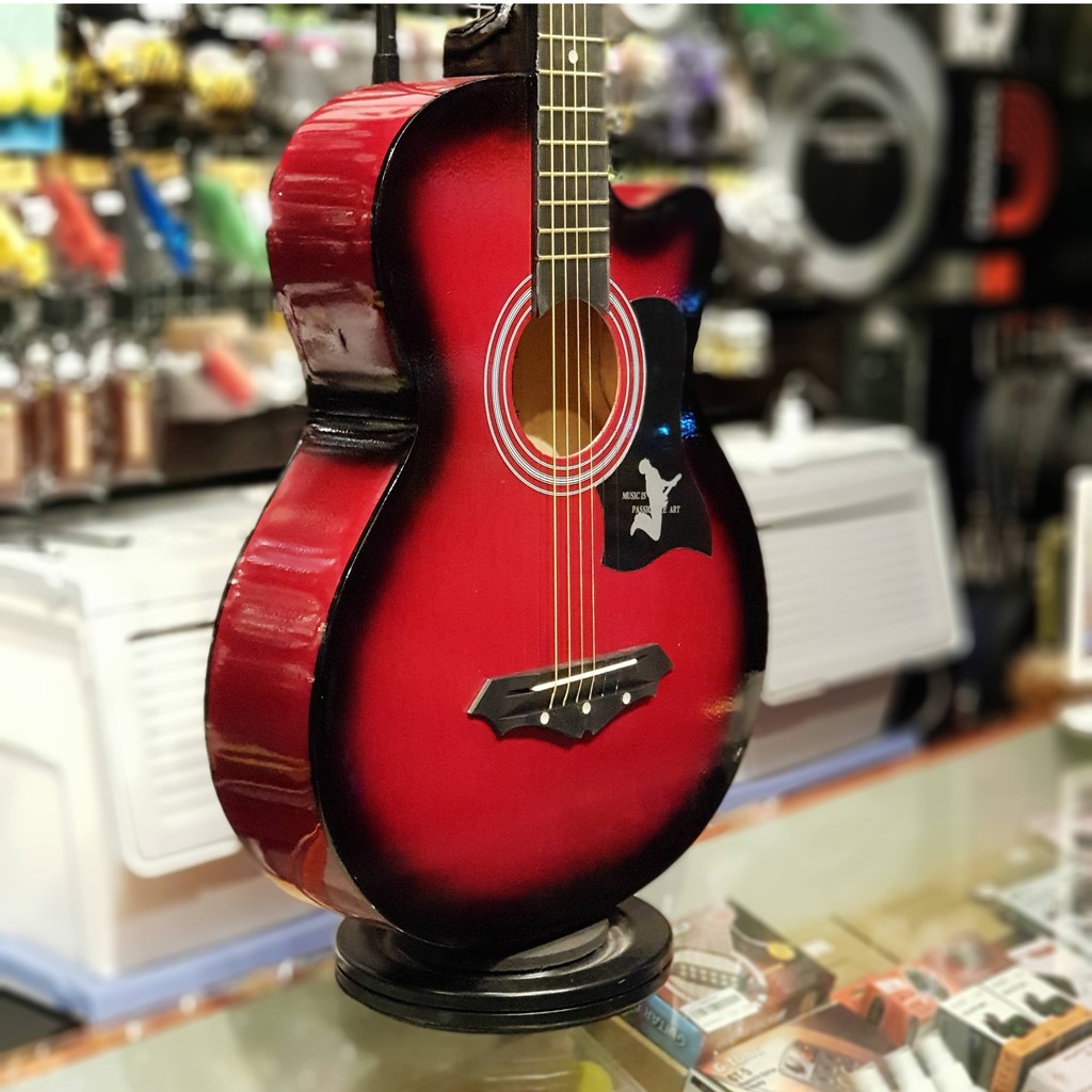 กีต้าร์โปร่ง ???? OverSpeed ขนาด 38 นิ้ว รุ่น OS-38C มีเหล็กดามคอ ขันคอ ...