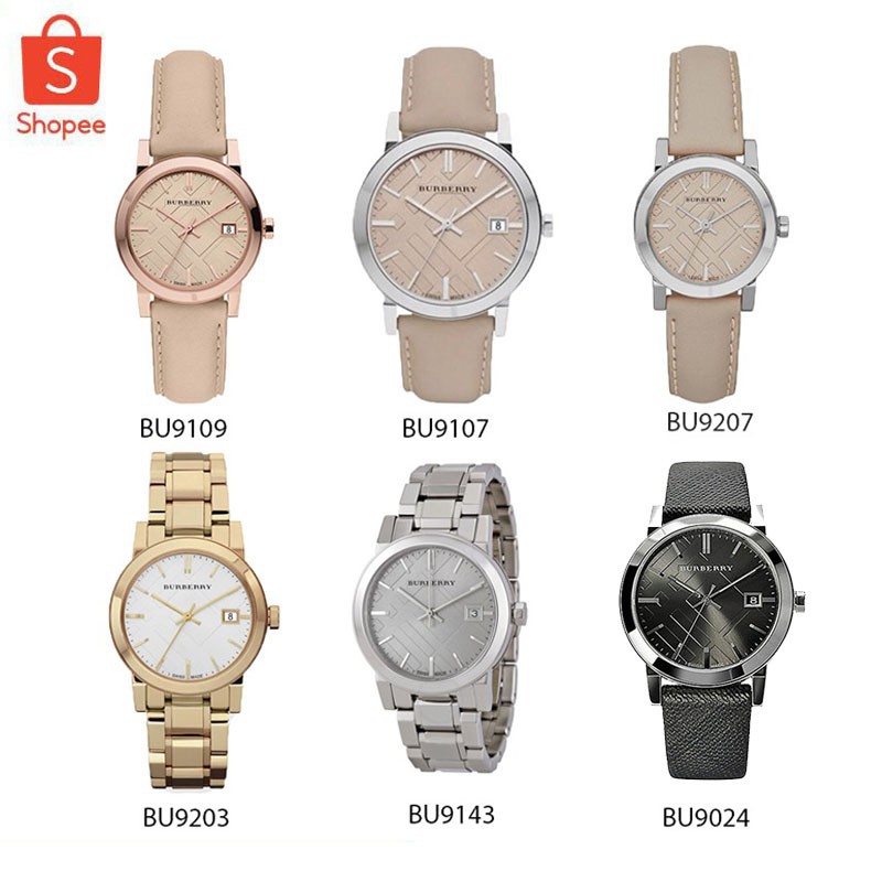 BURBERRY ของแท้100 BU9109 BU9107 BU9024 BU9207 นาฬิกาแบรนด์เนมBURBERRY ...