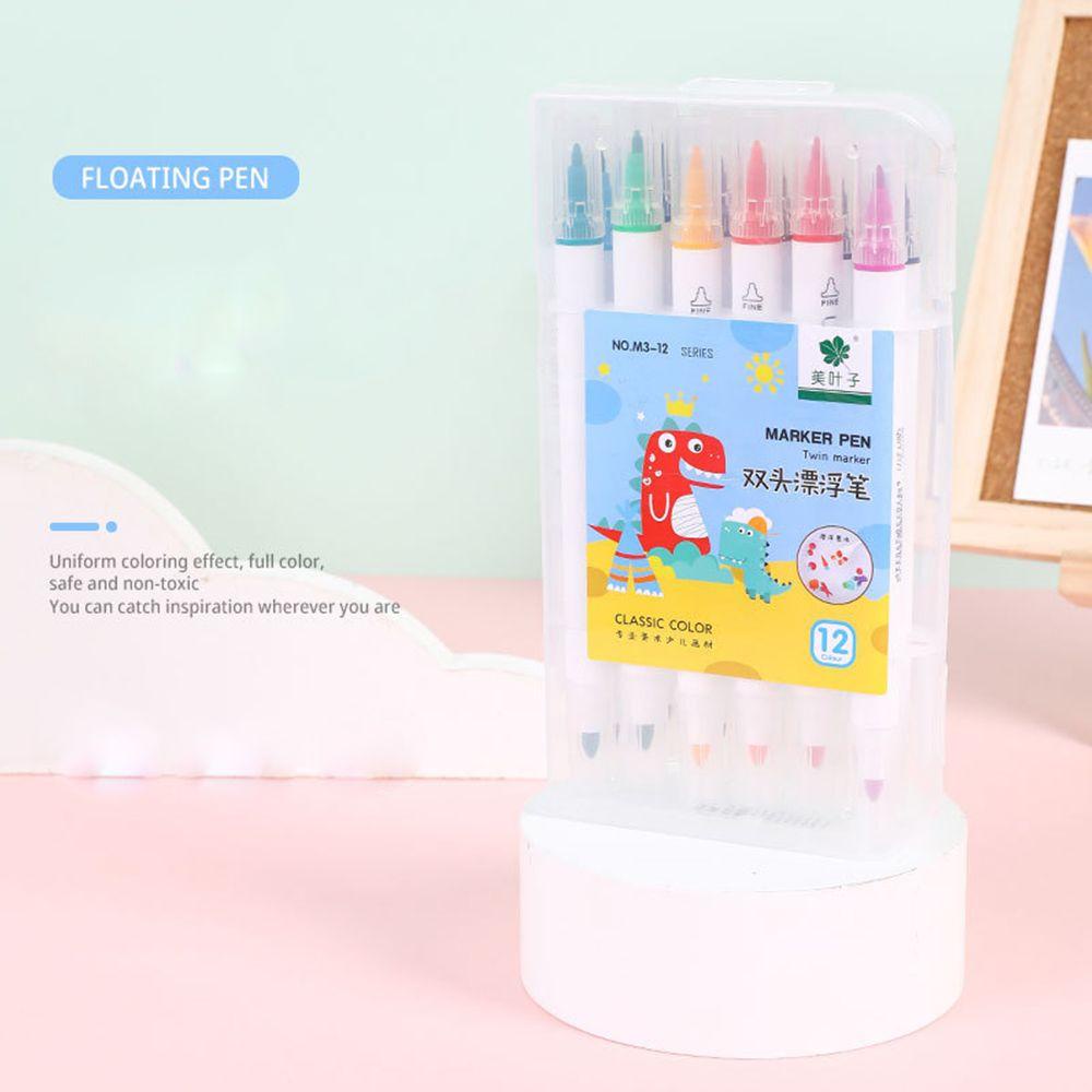 BORAGE 12 Colors Erasable Floating Pen Children's Whiteboard Markers ...
