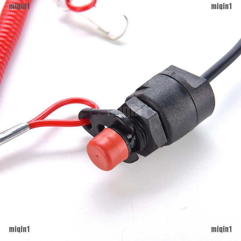 $TH Outboard Engine Motor Scooter ATV Kill Stop Switch Safety Tether ...