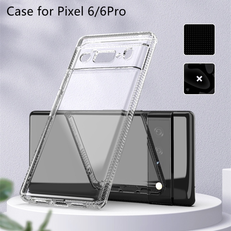 กรณีกล้องClear TPU Case For Google Pixel 6 ProPixel 6 Slim Transparent ...