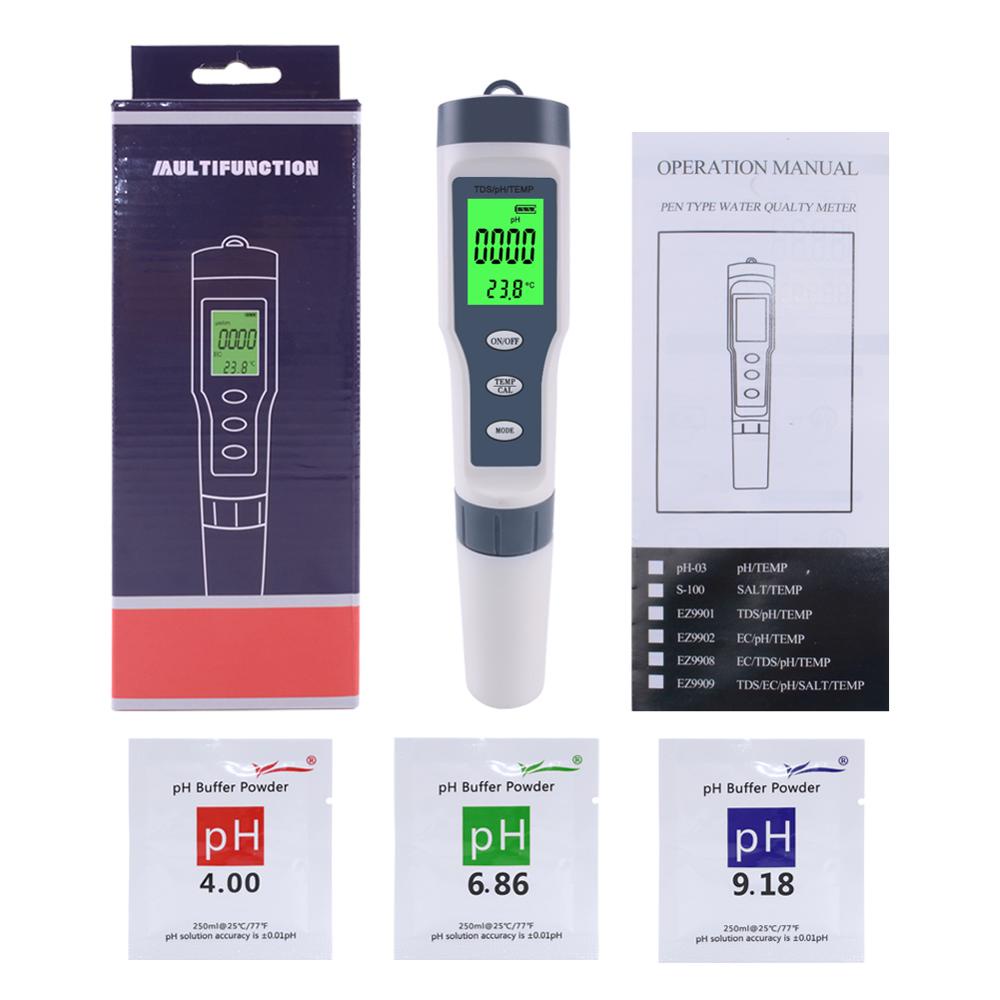 TDS/PH&TEMP In 1 Test Pen Handheld Water Quality Tester for Drinking ...
