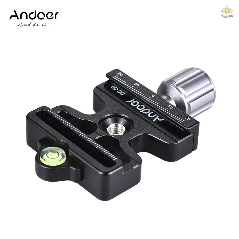 Andoer DC-50 Professional Universal Aluminum Alloy Quick Release Clamp ...