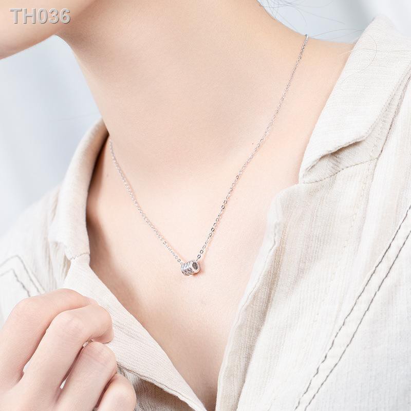 [Hot New Products] Net Red Korean Fashion Sterling Silver S925 Small Waist Necklace Simple INS ...