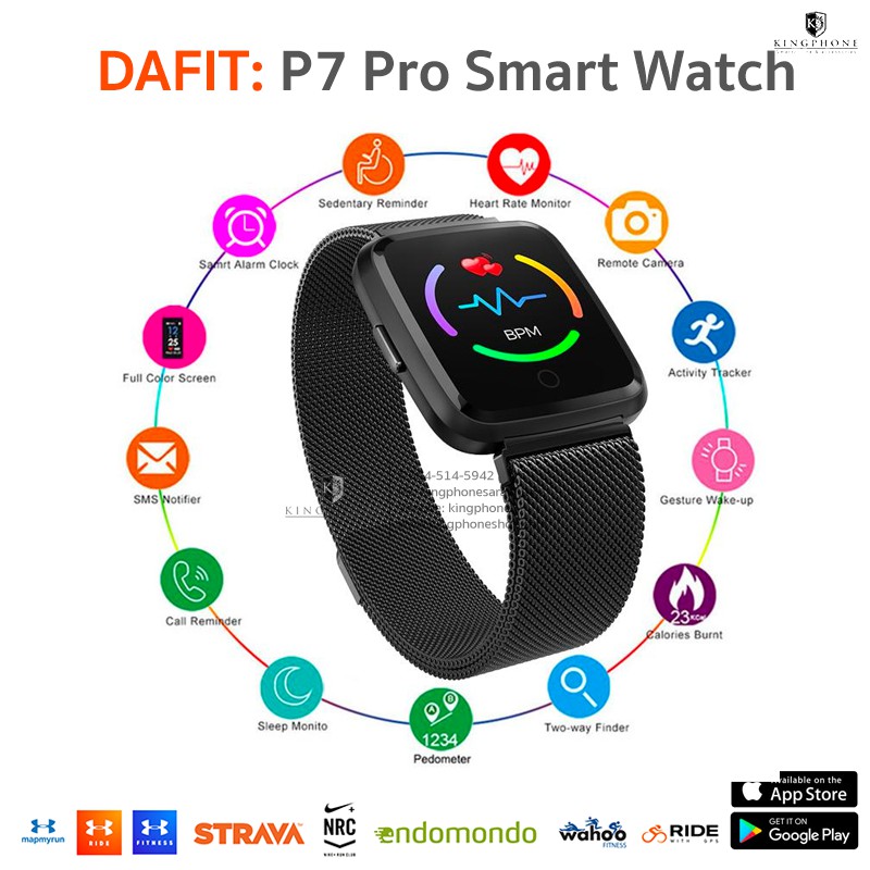 นาฬิกา Smart Watch DAFIT : P70 Pro นาฬิกาอัจฉริยะจอสีความละเอียดสูง ...