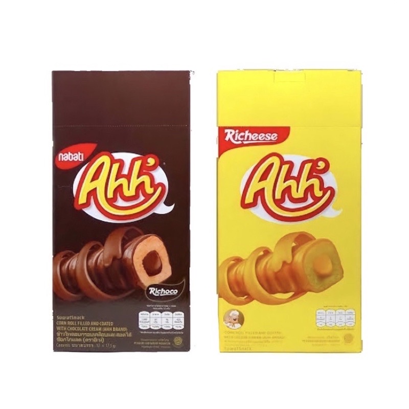 อ๊ะห์ Ahh ข้าวโพดอบกรอบเคลือบและสอดไส้ (รุ่นกล่องยาว) ขนาด 210g บรรจุ ...
