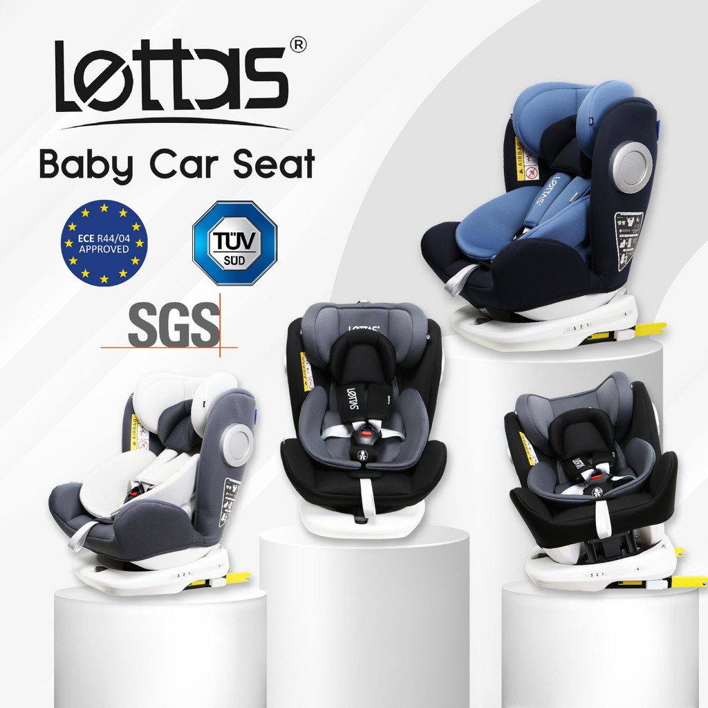 Lettas คาร์ซีทหมุน 360 มาตรฐานยุโรป รุ่น murphy - vtkids - ThaiPick
