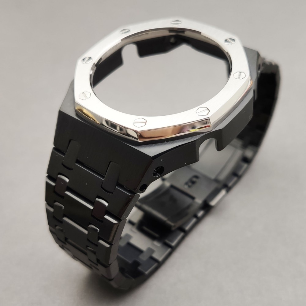 For Casioak g-shock ga2100 Metal Case Bezel Strap Mod for GA2110 Band ...