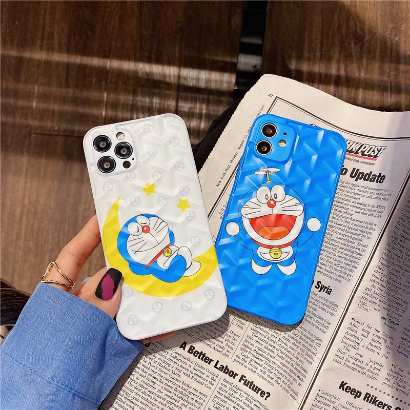 DORAEMON Y เคสโทรศัพท์มือถือลายดอกไม้โดราเอมอนน่ารักสําหรับ Iphone 12 ...