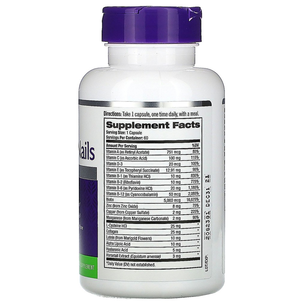 Natrol Skin Hair Nails Advanced Beauty 60 Capsules - nu_mink.mkids ...