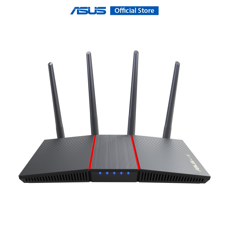 ASUS RT-AX55 AX1800 Dual Band WiFi 6 (802.11ax) Router BlackWhite เราเต ...