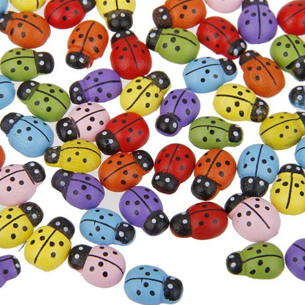 100 Pcslot Art Mini Baby Toys Scrapbooking Beetle Sponge Sticker Self ...