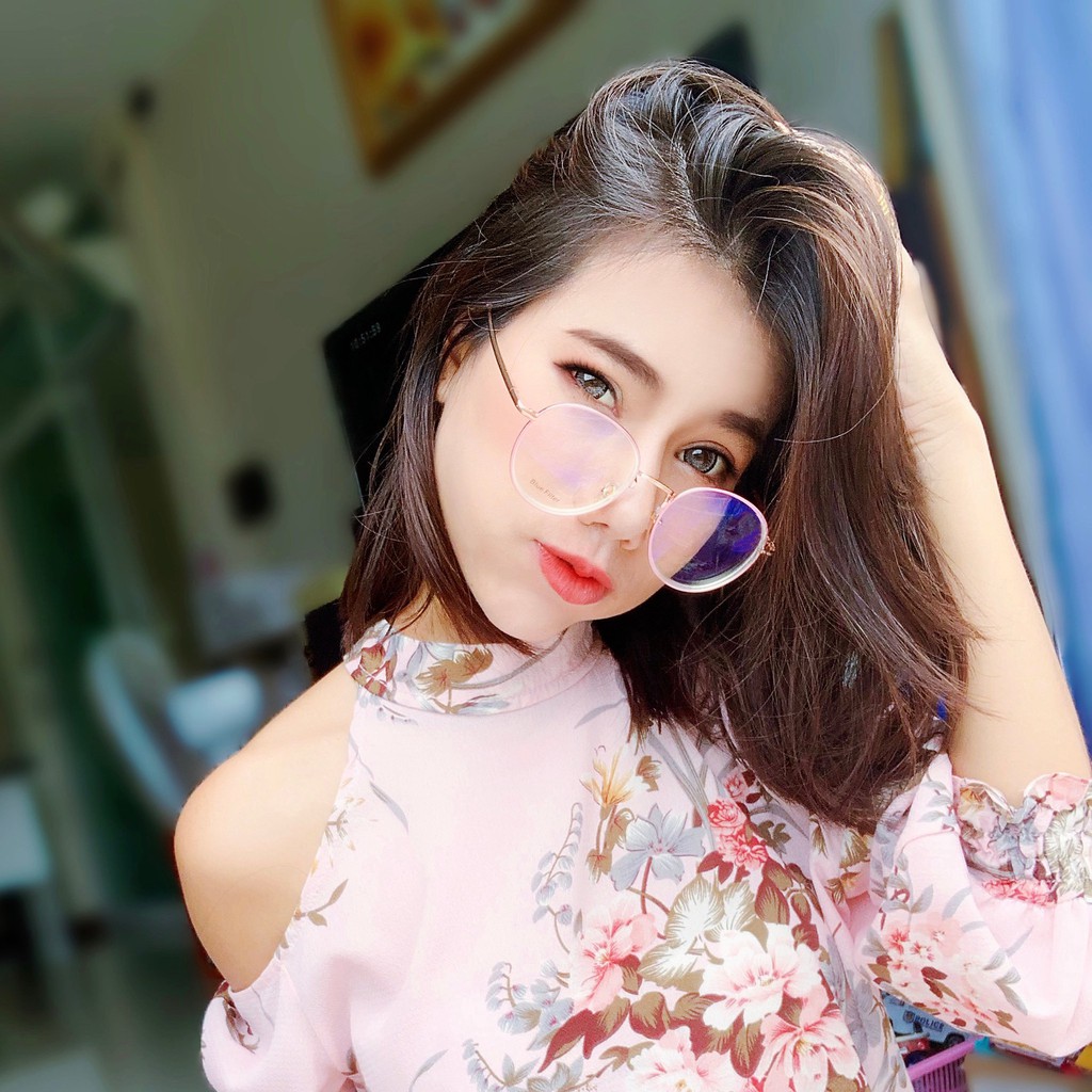 BlueBlock แว่นสีชมพูพาสเทล แว่นทรงหยดน้ำ แว่นสายตายาว แว่นสายตาสั้น แว่นตากรองแสงคอมพิวเตอร์ ...