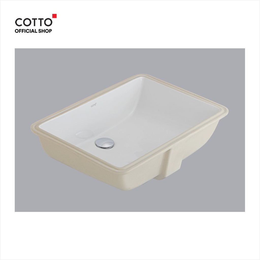 COTTO อ่างล้างหน้าแบบฝังใต้เคาน์เตอร์ รุ่น C05117 FREESIA พร้อมสาร ...