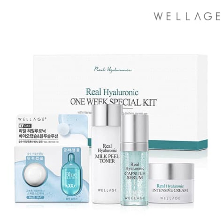 ของแท้พร้อมส่ง Wellage Real Hyaluronic One Week Special Kit 4 items ...