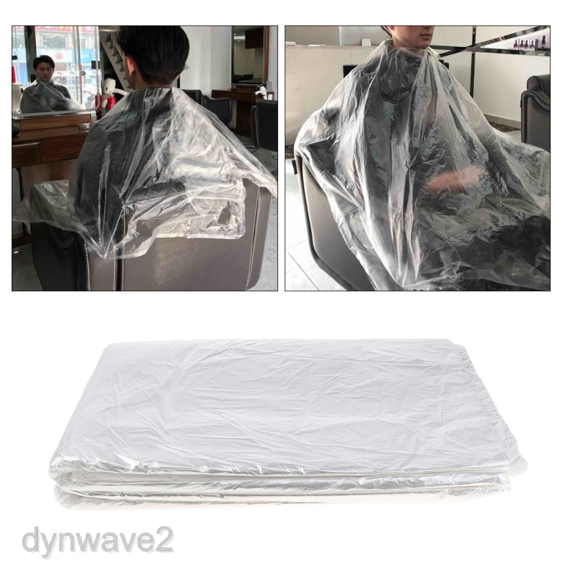 PE Waterproof Disposable Hair Cutting Capes Barber Hair Dyeing Salon ...