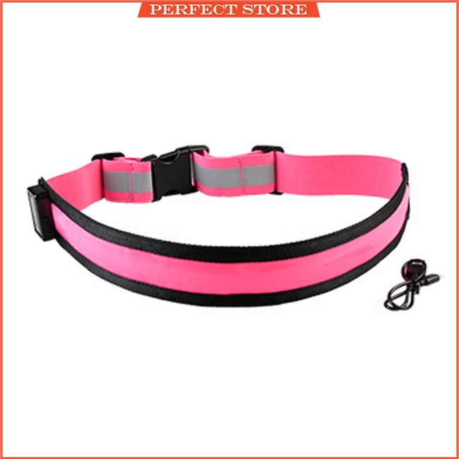 USB Rechargeable LED Belt Flash Safety Light Belt for Runner ...