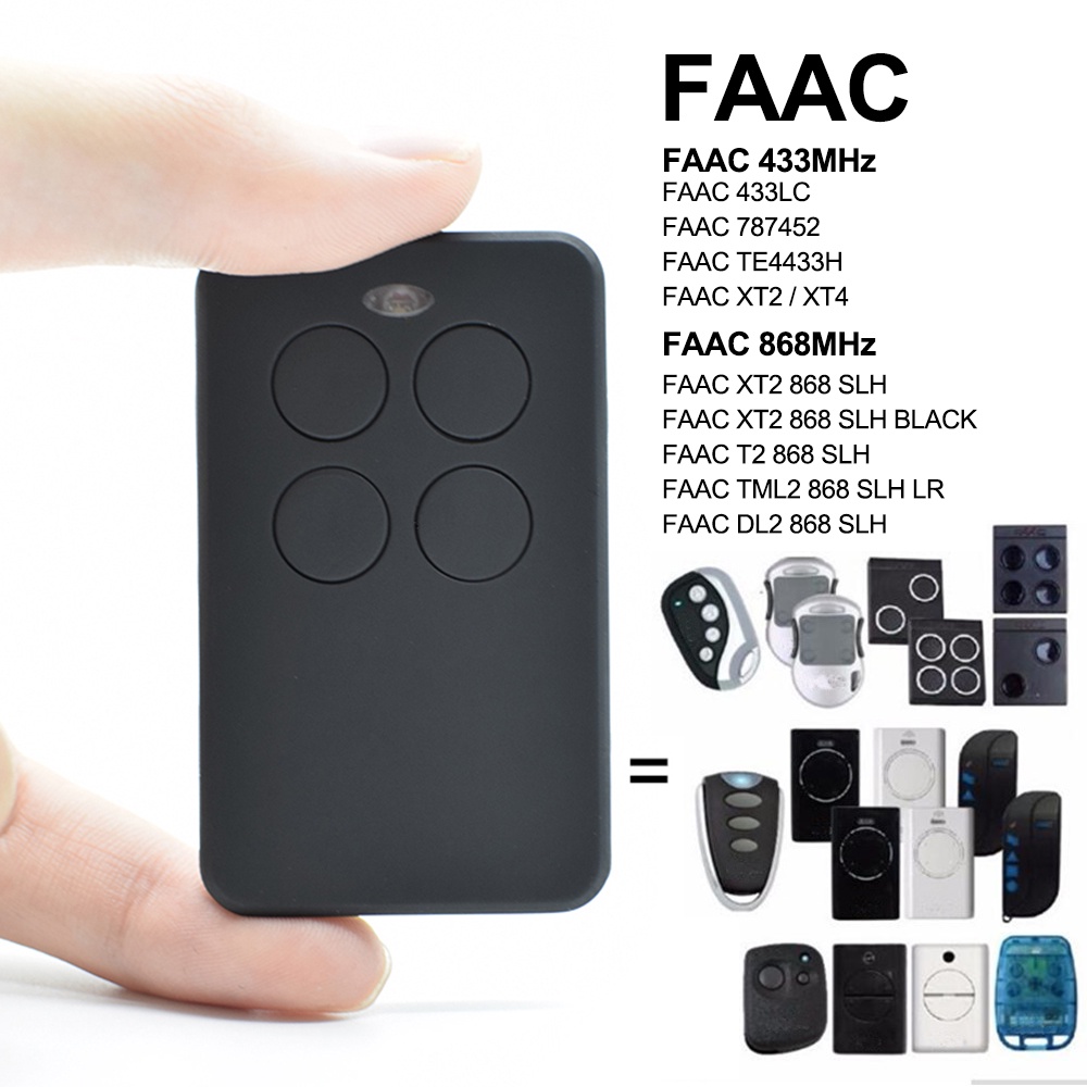 รีโมทคอนโทรลFor FAAC XT2 XT4 868 SLH LR Garage Remote Control 868MHz Rolling code FAAC Gate Door ...