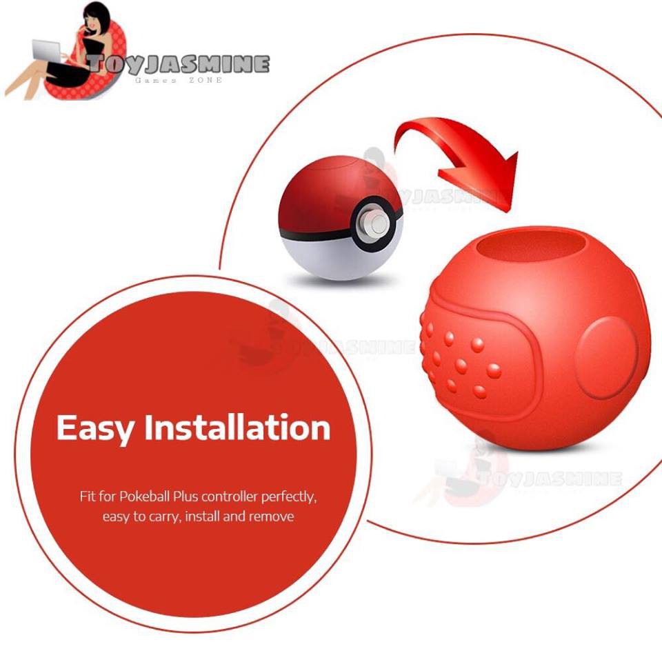 พร้อมส่ง!! Pokeball Plus Silicone For Nintendo Switch (Red, White ...