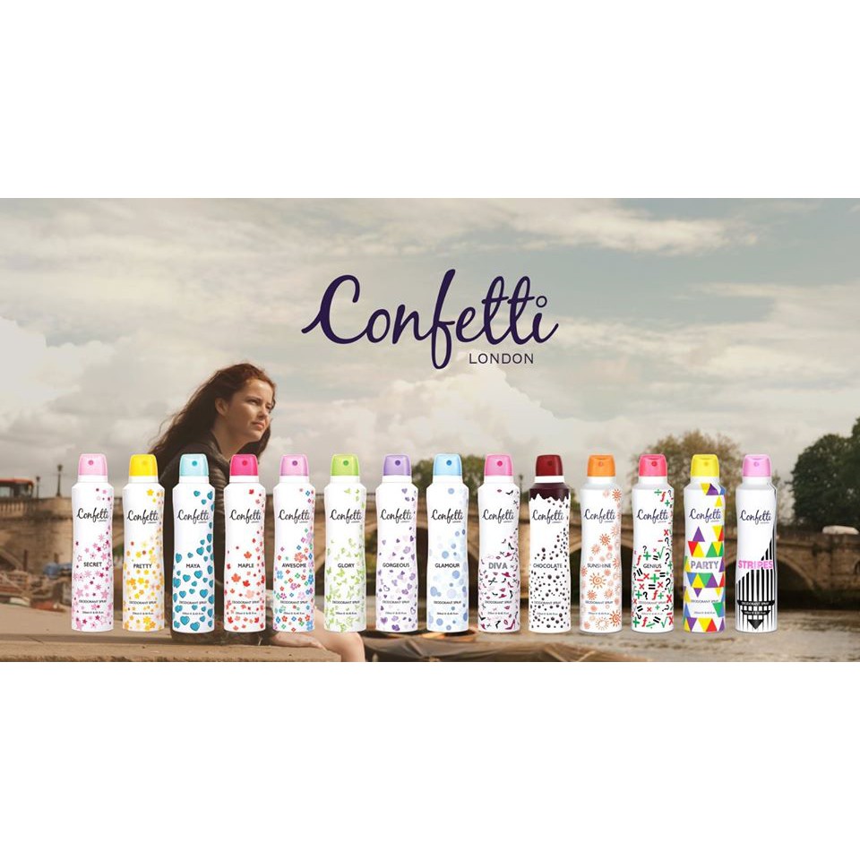 Confetti London Body Spray - Gorgeous 250ml คอนเฟตติ ลอนดอน บอดี้ ...