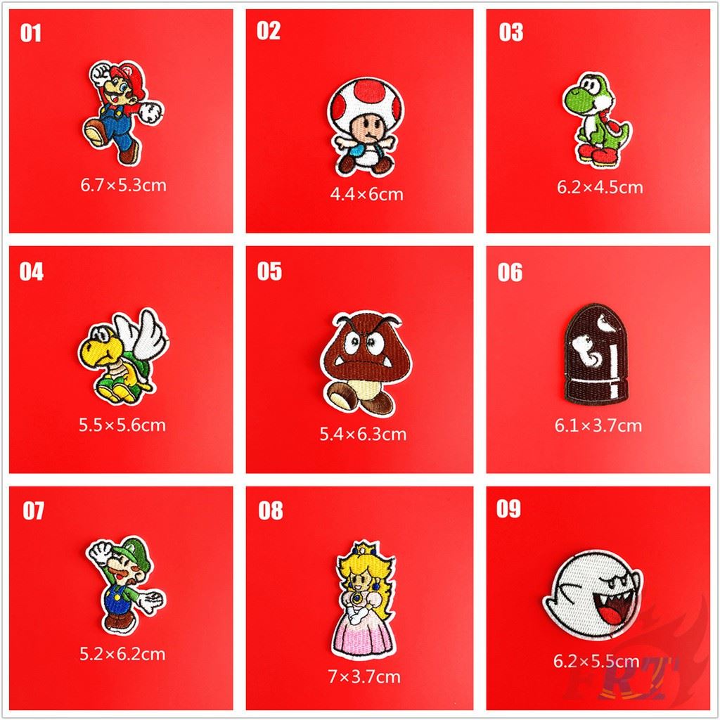 Game - Super Mario Bros S-2 Patch 1Pc Diy Sew on Iron on Badges Patches ...