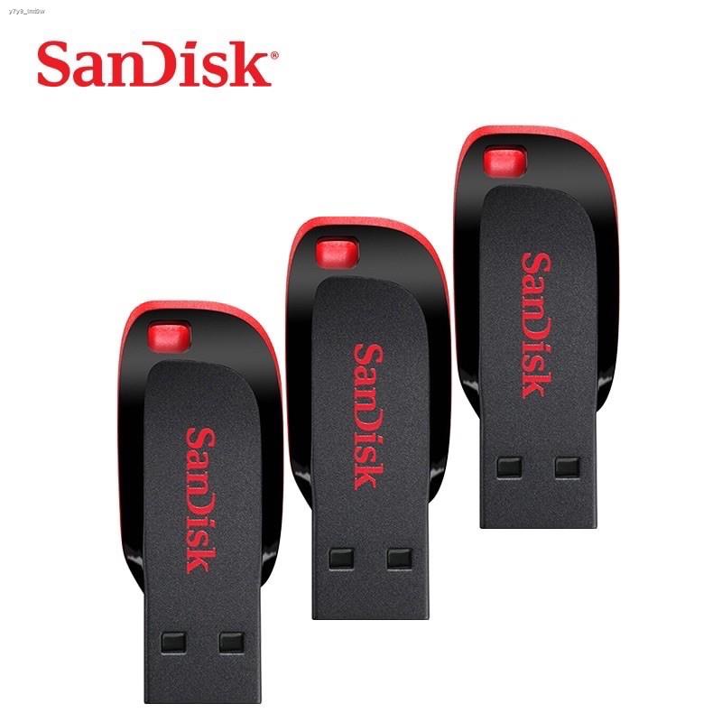 ☃SanDisk Cruzer Blade USB 2.0 Flash Drive 4GB / 8GB 16GB 32 GB 64GB Black - pcf190hldp - ThaiPick