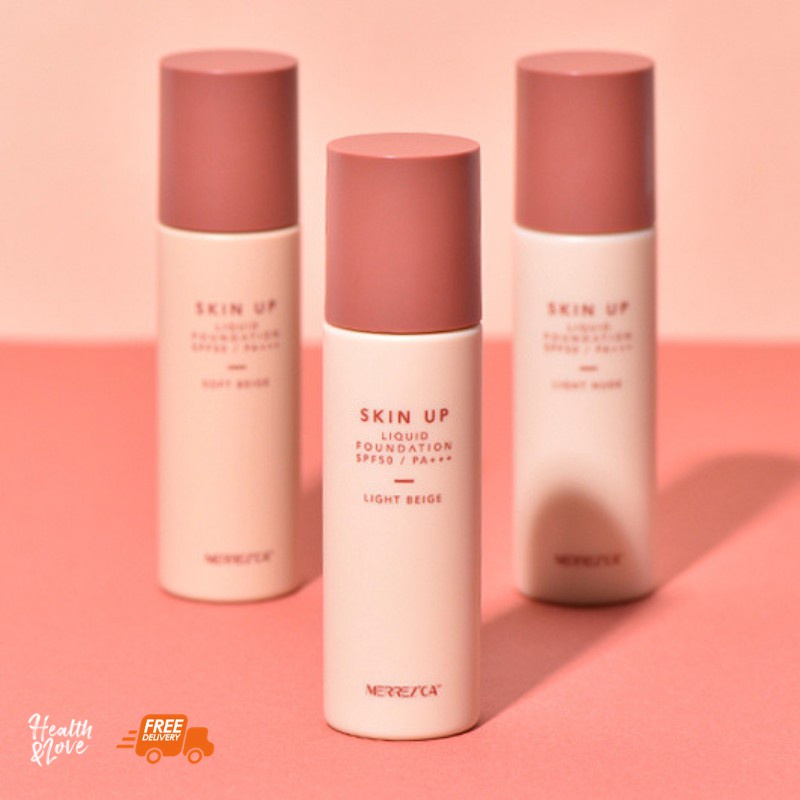 (ของแท้พร้อมส่ง) MERREZCA Skin up liquid foundation รองพื้น สูตรน้ำ เม ...