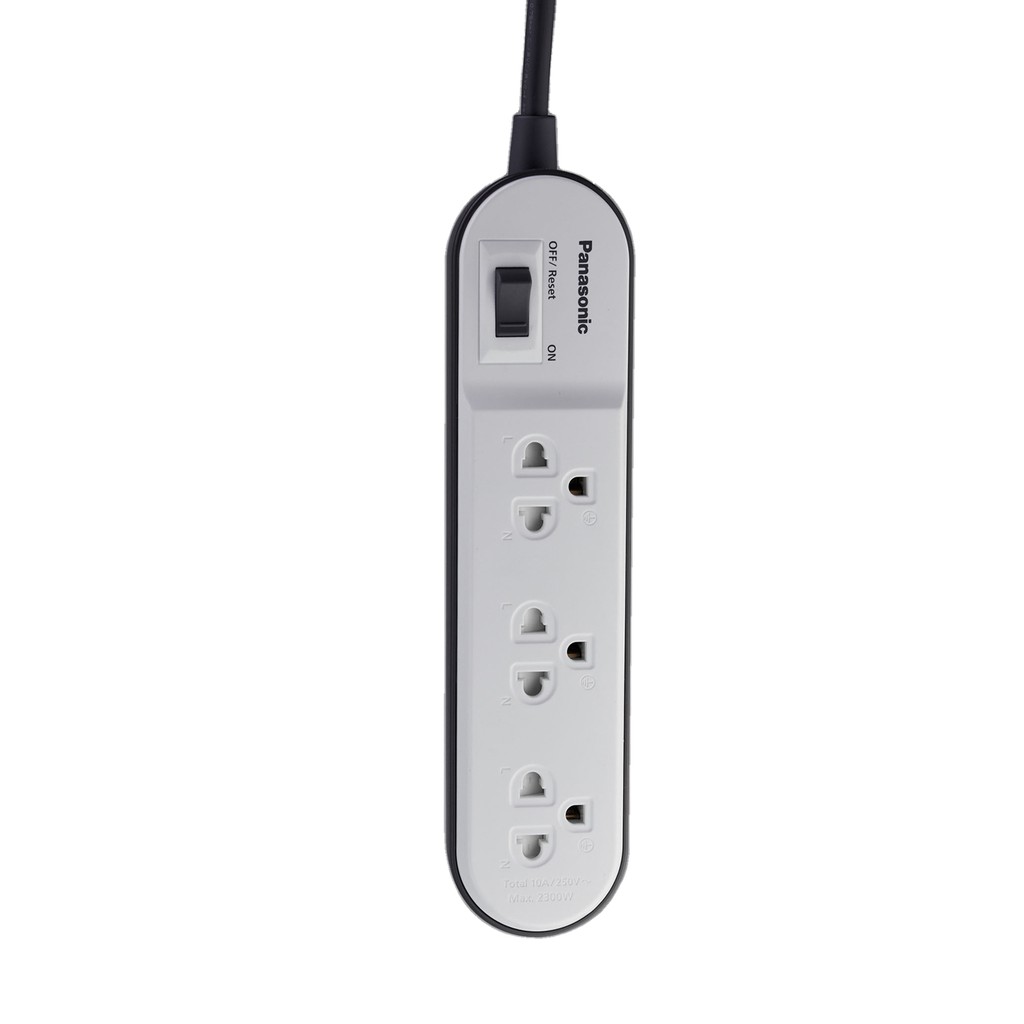 ปลั๊กไฟ Panasonic รุ่น POWER STRIP PANASONIC 3 SOCKETS 3M รับประกัน ...