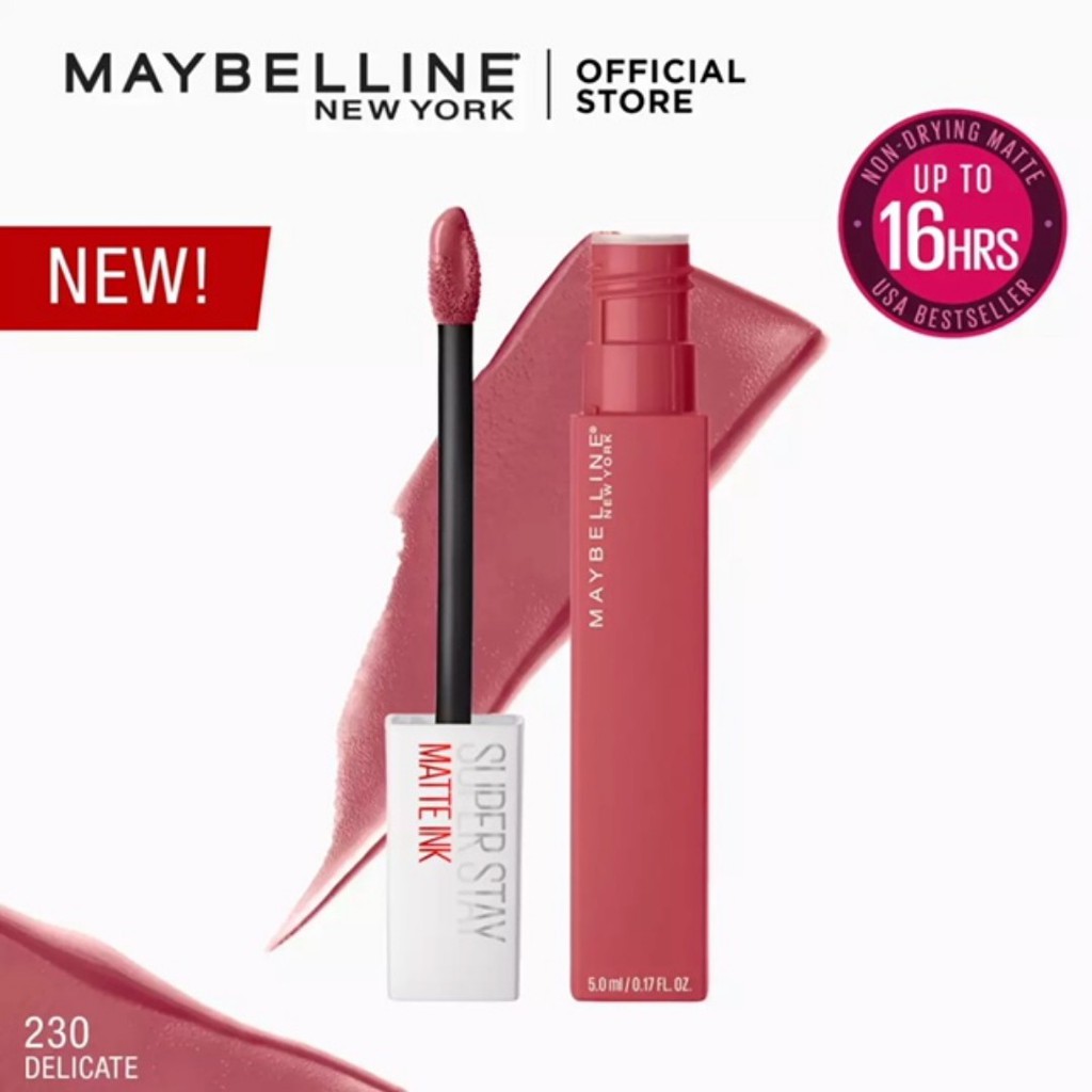 maybelline super stay matte ink 225 delicate | Shopee Thailand